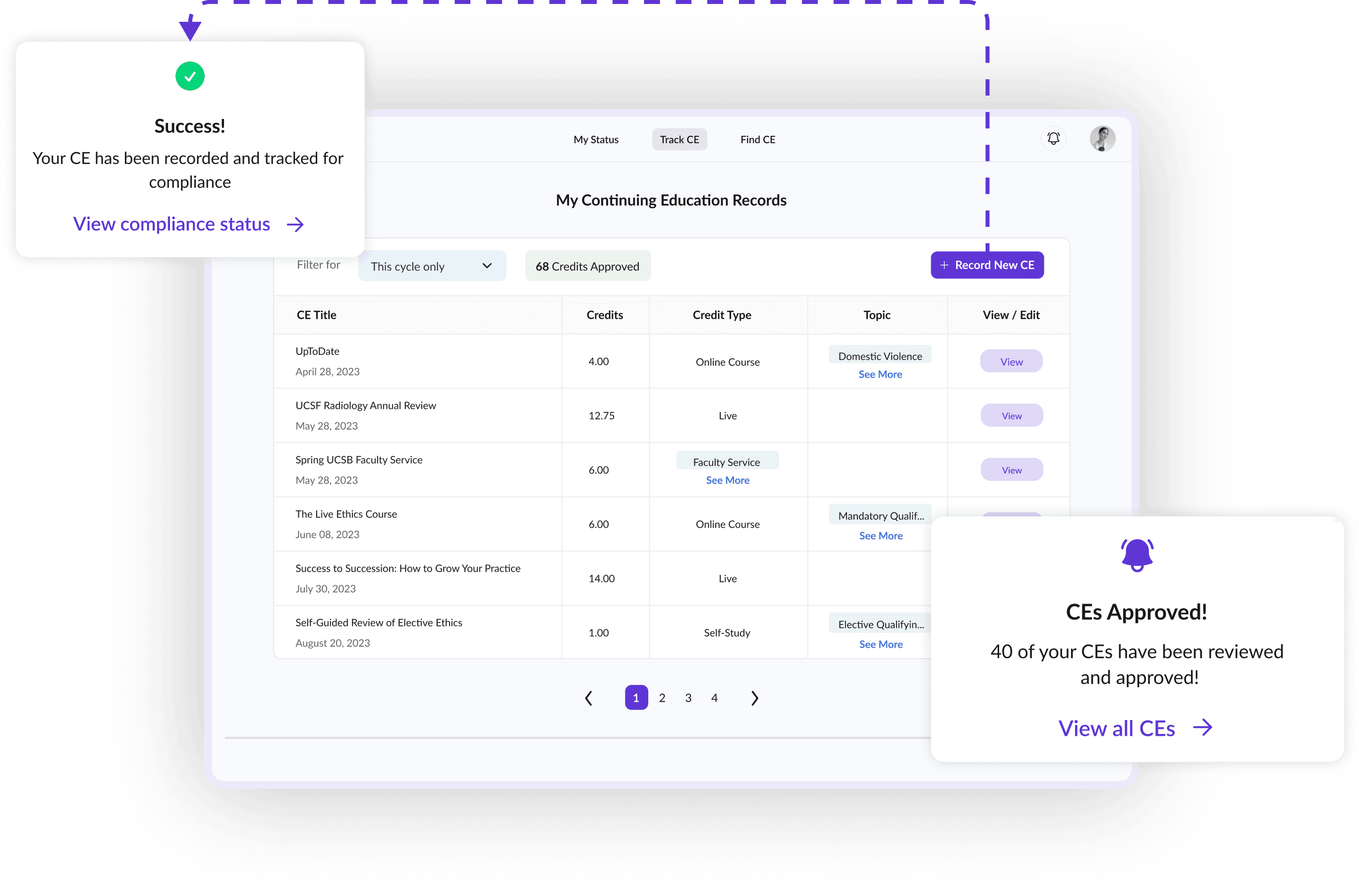 CE App - Simplified CE Tracking & Management
